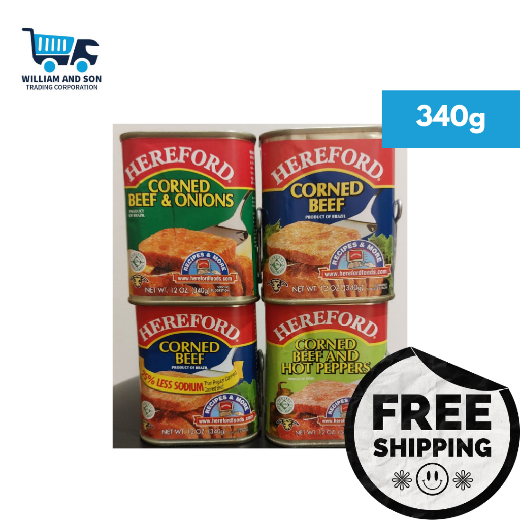 Hereford Corned Beef 340g | Shopee Philippines