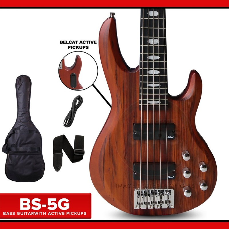 Bass Guitar with Belcat Active Pick ups ( 5-Strings / 4-Strings ...