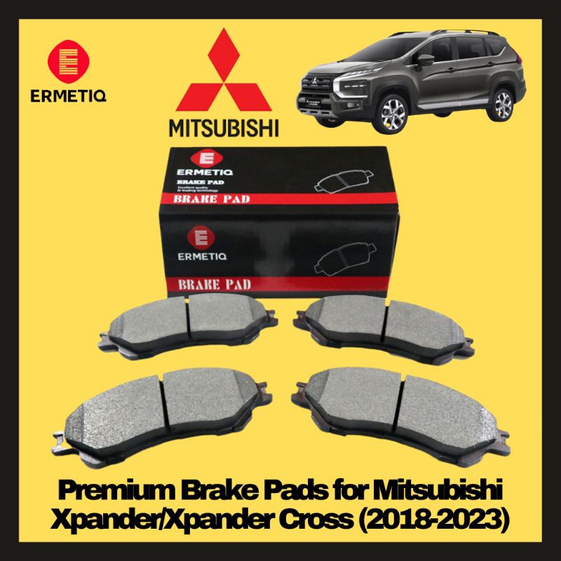 ERMETIQ Front Ceramic Brake Pads for Mitsubishi Xpander / Xpander Cross (2018-2023) | 4605B949 ...