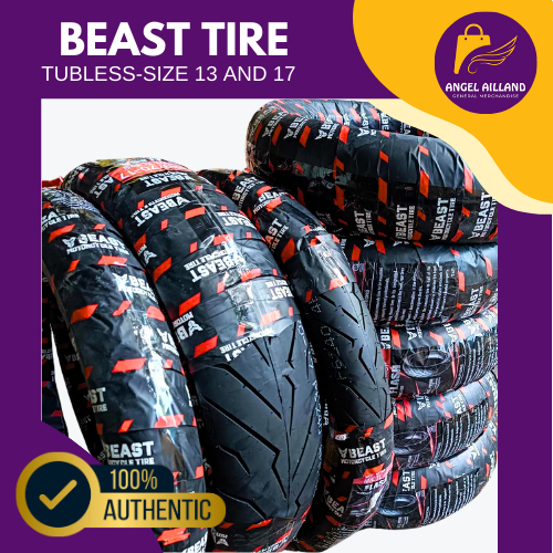BEAST Flash Motorcycle Tire P6240 (Tubeless) Size- 13 And 17 - Durable ...