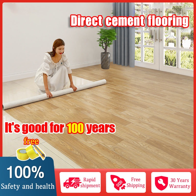 New COD Suitable for rough floors 1 roll linoleum rubberized waterproof ...