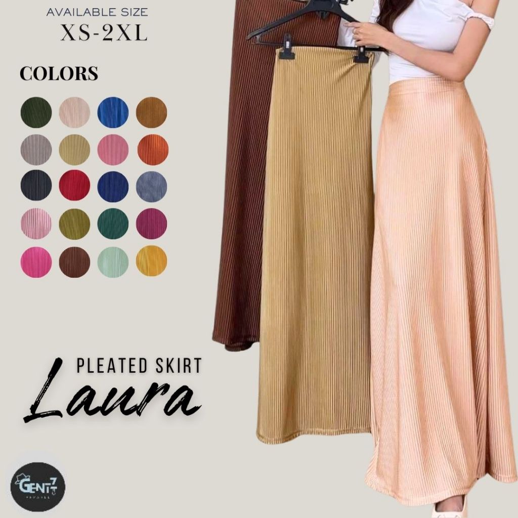 Gentz Laura Best Casual Pleated Best Palda Long Sexy Skirt Womens New ...