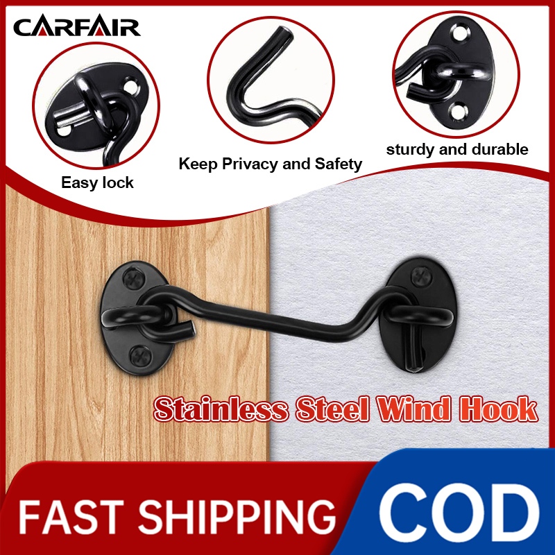6Inch Stainless Steel Window Lock Cabin Hook Lock Door Latch Silent ...