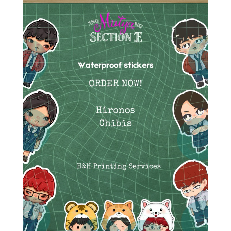 Ang Mutya ng Section E (waterproof stickers) 3 PCS PER SET | Shopee ...