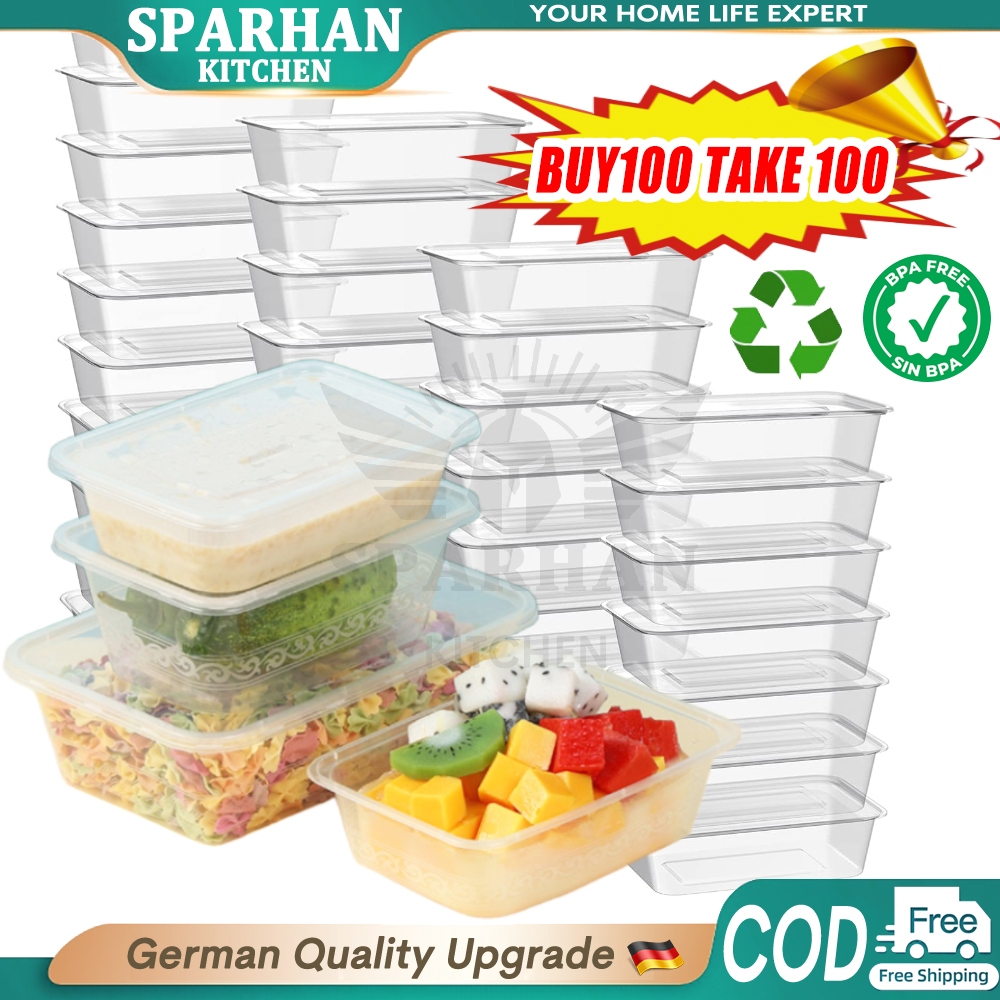 【BUY100 TAKE 100】Microwavable Food Container/Microwavable Plastic ...