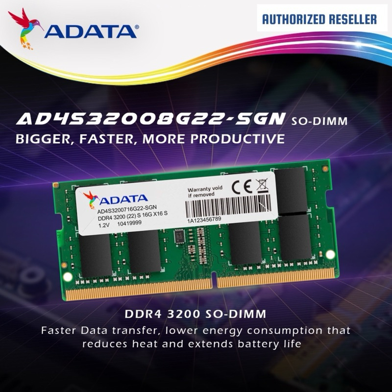 Adata/Lexar DDR4 AD4S320016G22-SGN/16GB 3200Mhz SODIMM | Shopee Philippines