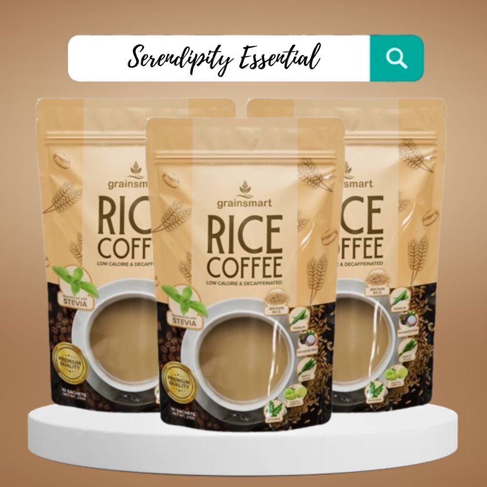 Grainsmart Rice Coffee Low Calorie & Decaffeinated (3 pouches) | Shopee ...