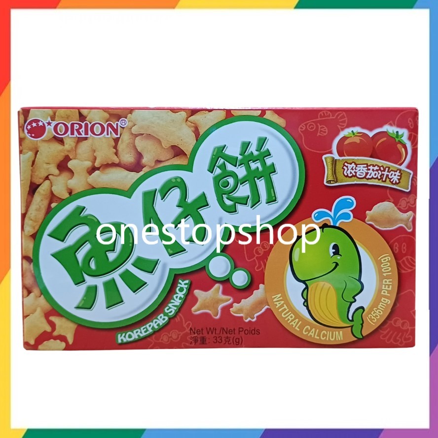 Tomato Flavor Orion Korepob Snack Seafood Shape Bisciut 33g | Shopee Philippines