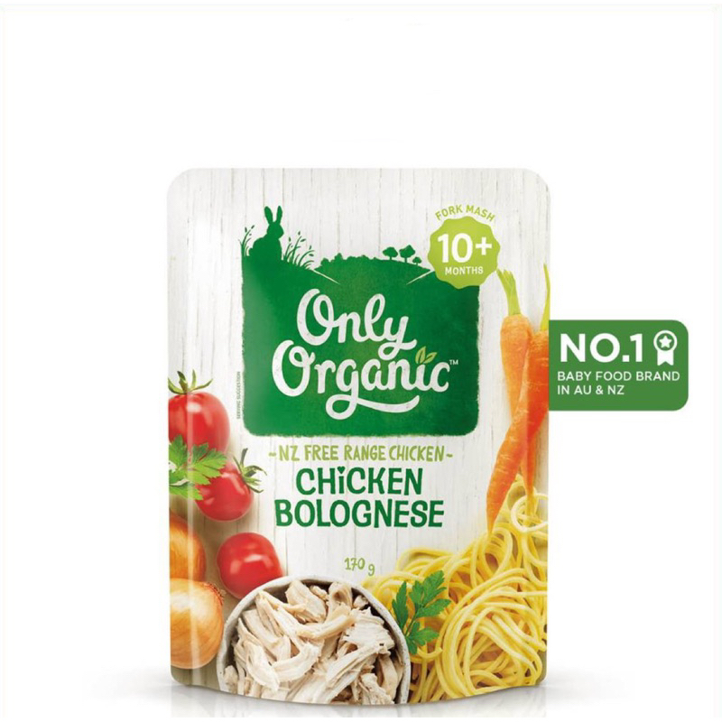 Only Organic Baby Food Chicken Bolognese 170g [10 mos+] | Shopee Philippines