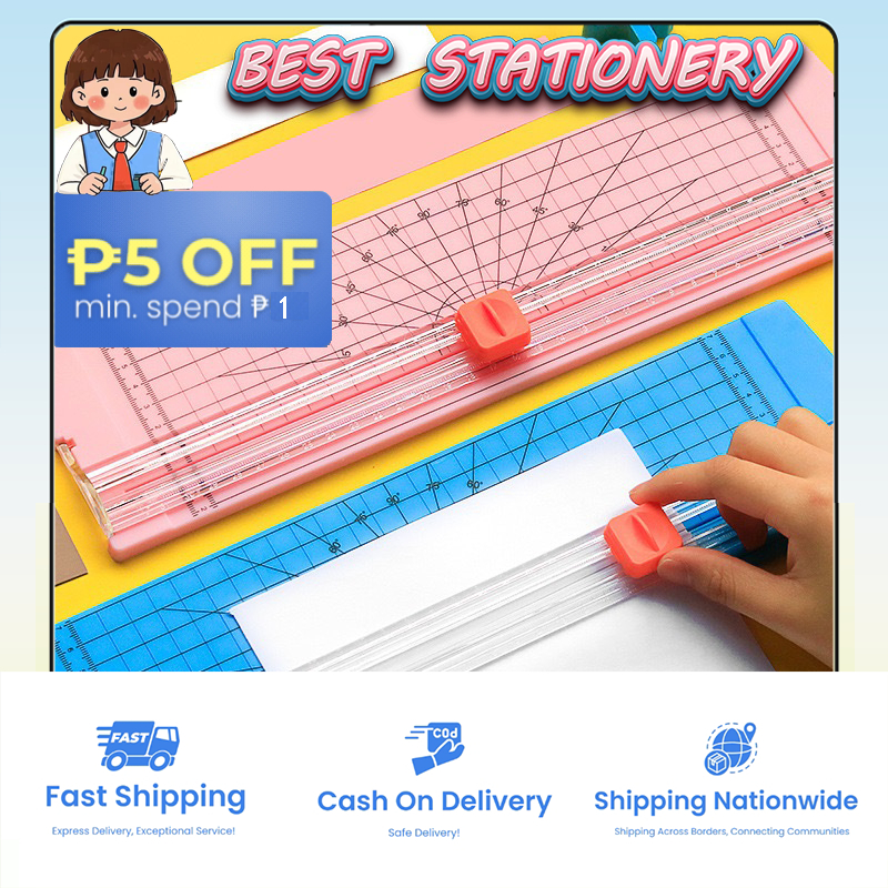 【COD】Paper Trimmer A4 Portable Size Plastic Paper Cutter Manual Cutting ...