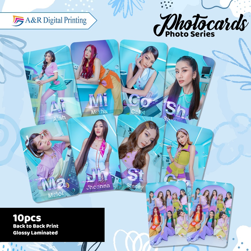 BINI Photocard NEW SETS Photo Series 10pcs Back to Back Print FanMade ...