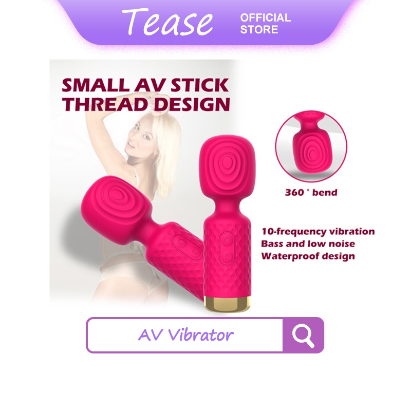 Tease Mini Vibrator AV Stick Vibrator Dildo Clitoris silent Adult Toys ...