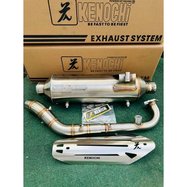 KENOCHI PIPE K2 V1 V2 BLACK STAINLESS CLICK MIO NMAX AEROX BEAT PCX160 ...