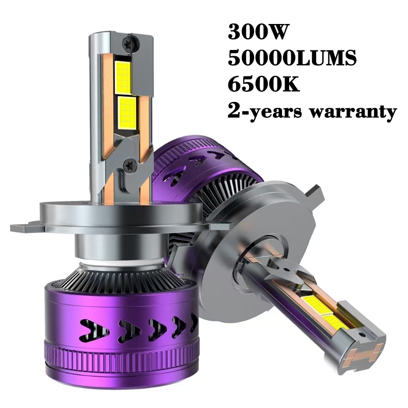 NeoGlow car LED headlight H4 Apollo Max 300W 50000LM 6500K H11 with Decoder Plug and Play IP68 ...