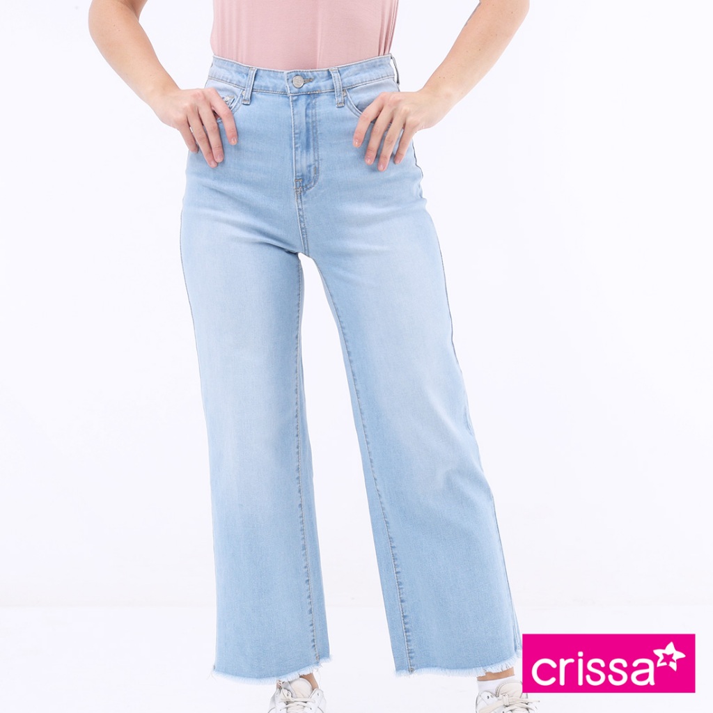 Crissa Wide Leg Jeans CLB16-0128 | Shopee Philippines