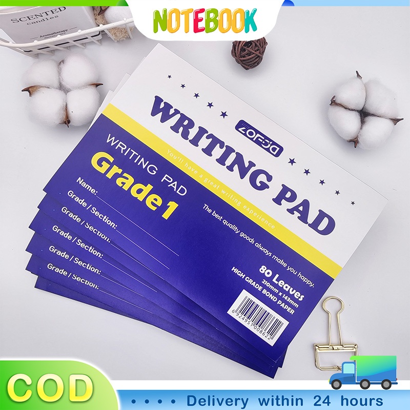 10PCS ZOFDA Writing Pad 80 Sheets Bond Paper School Supplies Plastic ...