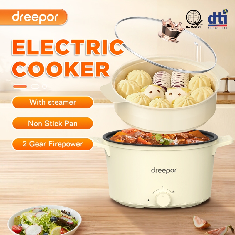 Dreepor Rice Cooker Multi Electric Cooker Hot pot Cooker Non Stick Pan ...