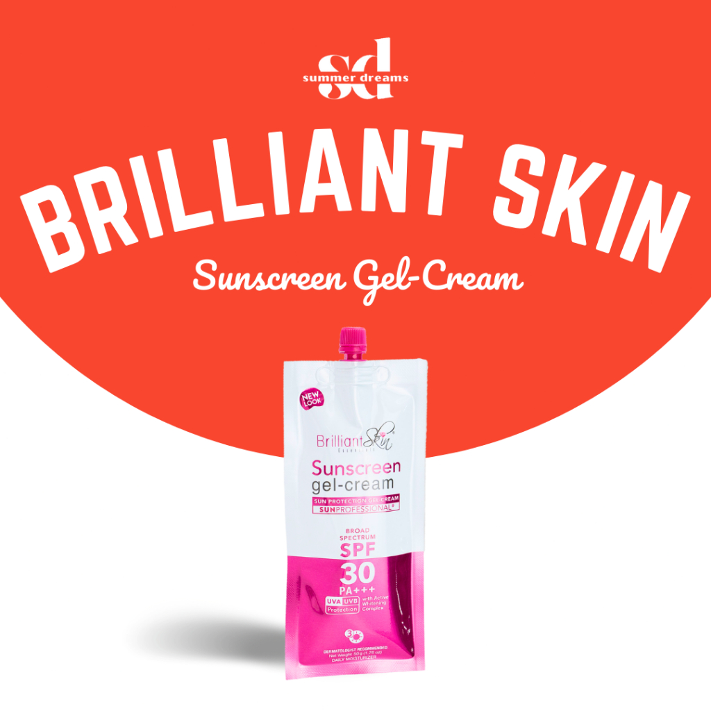 BRILLIANT SKIN ESSENTIALS Sunscreen Gel Cream Sun Protection SPF 30 50g ...