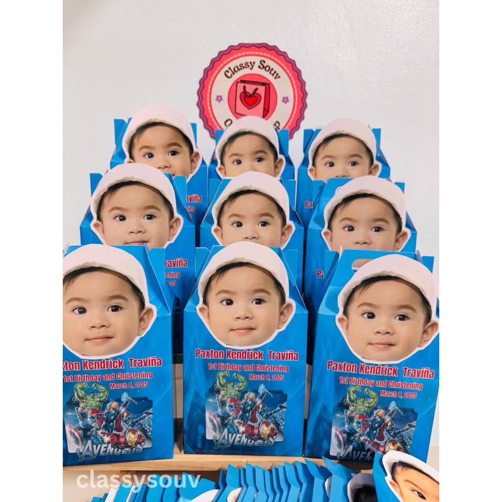 3d Party loot box gable box for birthday christening Customized theme ...