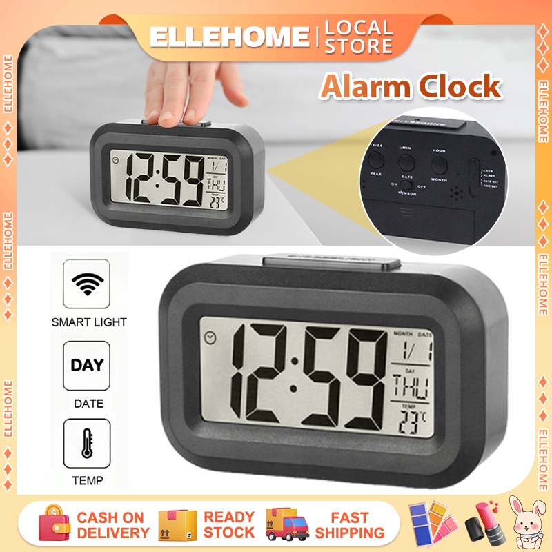 Alarm Clock Digital Backlight LED Display Table Alarm Clock Home Desk ...