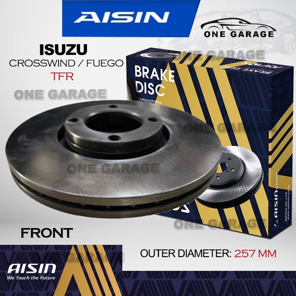 AISIN Brake Disc Rotor FRONT For ISUZU CROSSWIND / FUEGO / TFR | Shopee ...