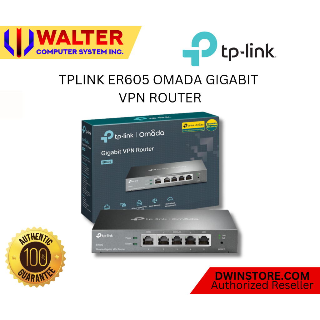 TPLINK ER605 OMADA GIGABIT VPN ROUTER | Shopee Philippines