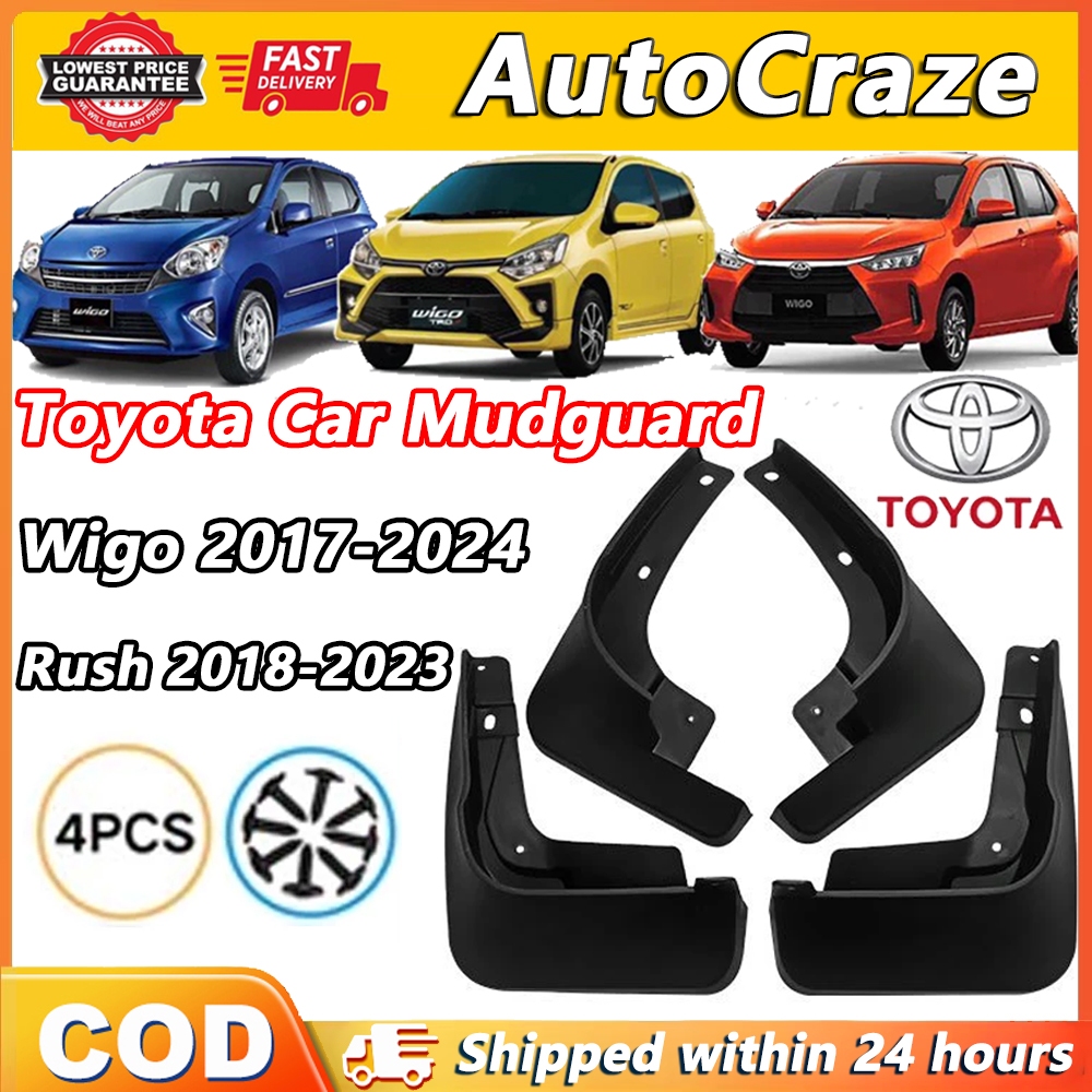 Mudguard for Toyota Wigo 2017-2024/Rush2018-2023 Mud Guard Mud Flaps ...