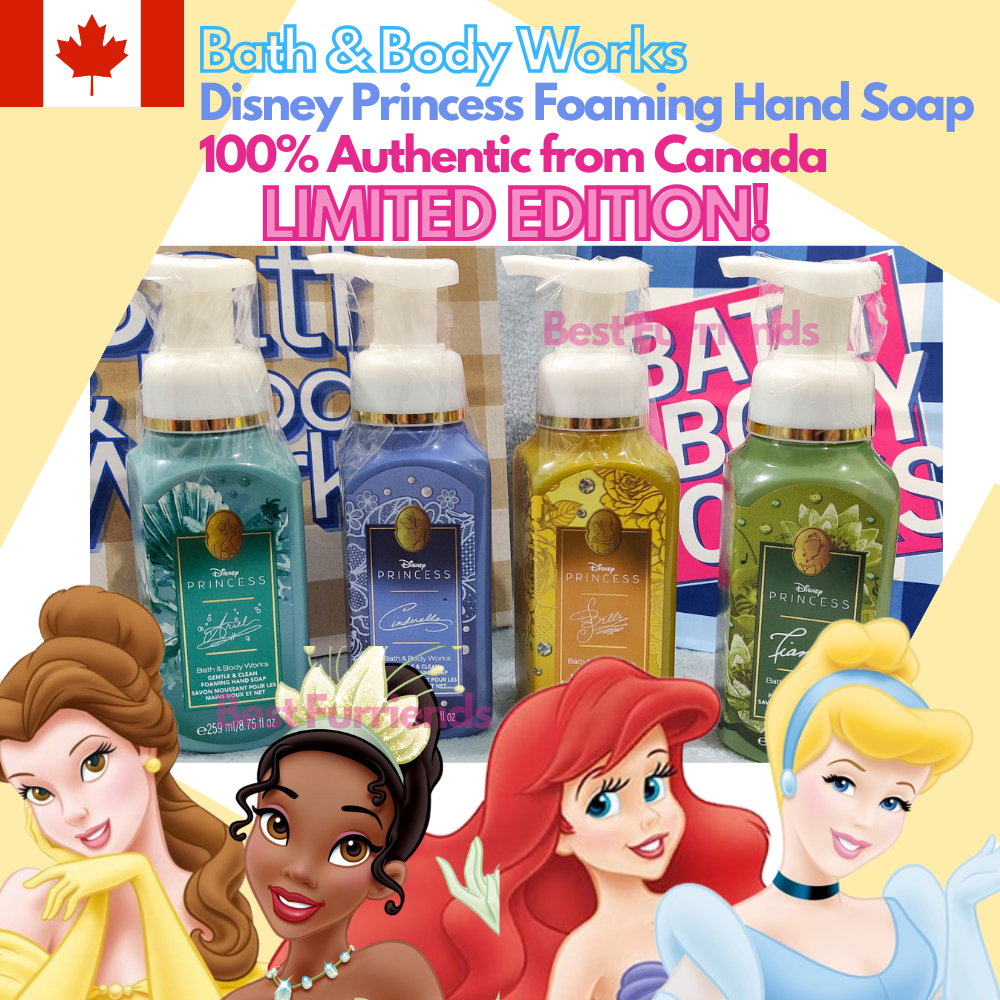 LIMITED EDITION Bath & Body Works CA Disney Princess Foaming Hand Soap ...