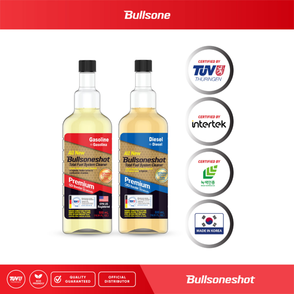 Bullsoneshot Premium Total Fuel System Cleaner & FI Cleaner for Car ...