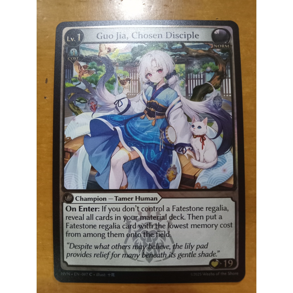 GA Foil Guo Jia, Chosen Disciple C Abyssal Heaven HVN Grand Archive ...