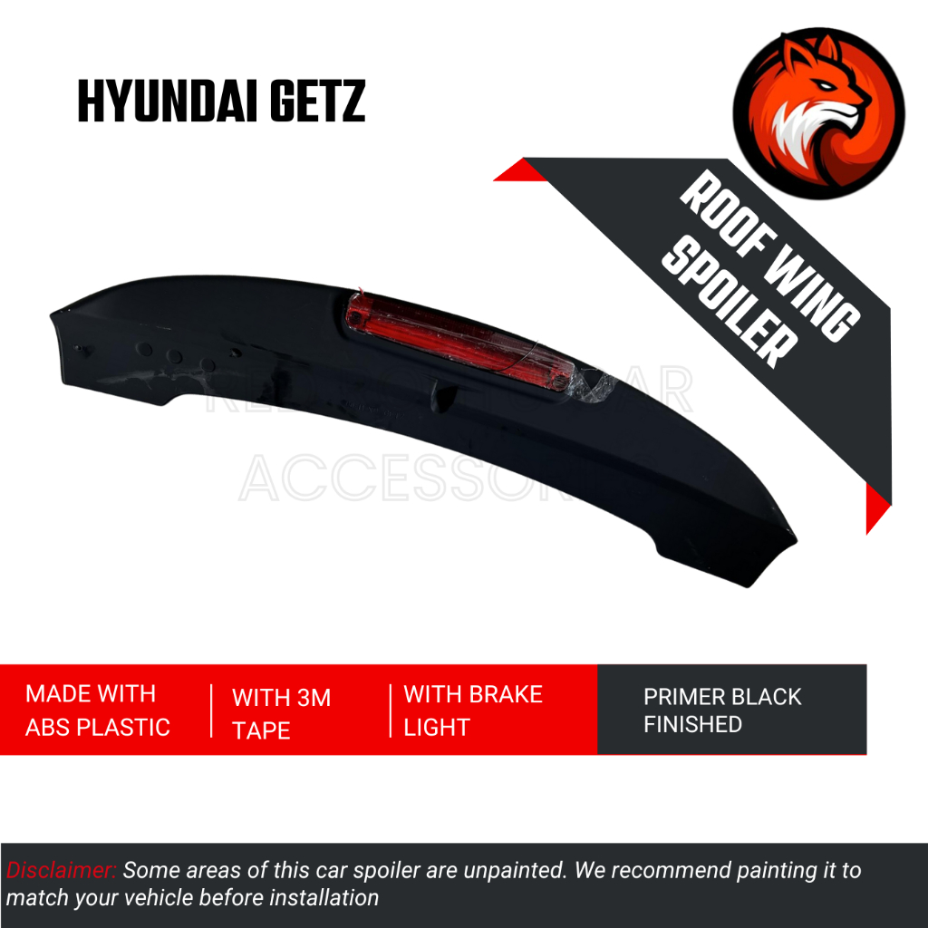Hyundai Getz Spoiler 2006-2011, rear spoiler, roof wing spoiler, car ...