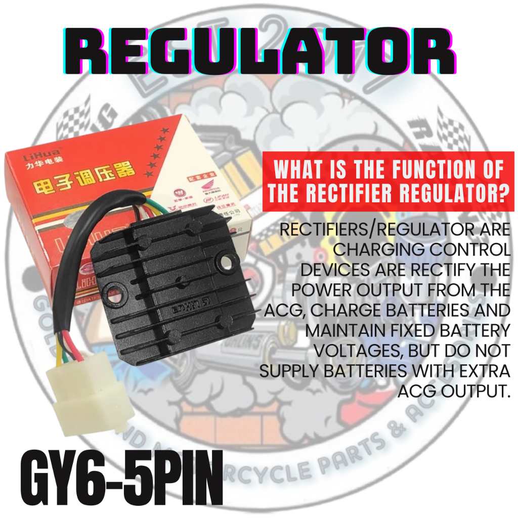 LiHua Fullwave Rectifier Regulator 5-Pin GY6 | Shopee Philippines
