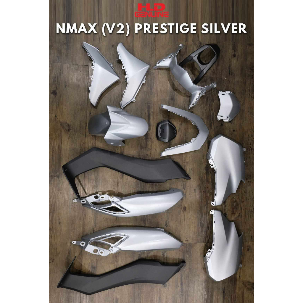 HLD GENUINE BODY COVER NMAX V2 ( PRESTIGE SILVER )FAIRINGS MADE IN ...