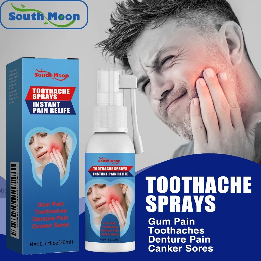 South Moon Toothache Spray Instant Pain Relief 20ml Toothache Spray For ...