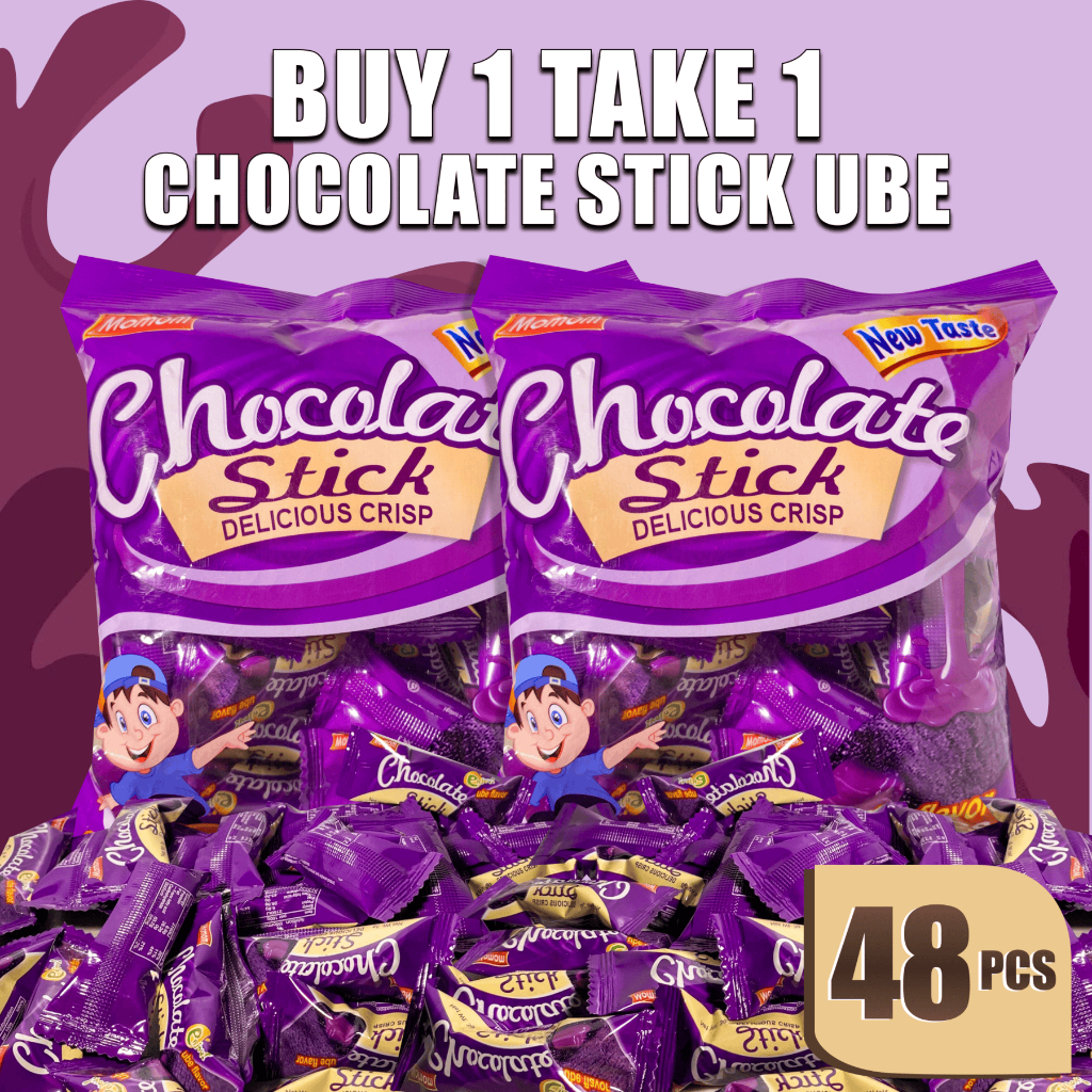 B1T1 Momom Ube Stick Crisp Delicious Biscuit 24pcs each pack | Shopee ...