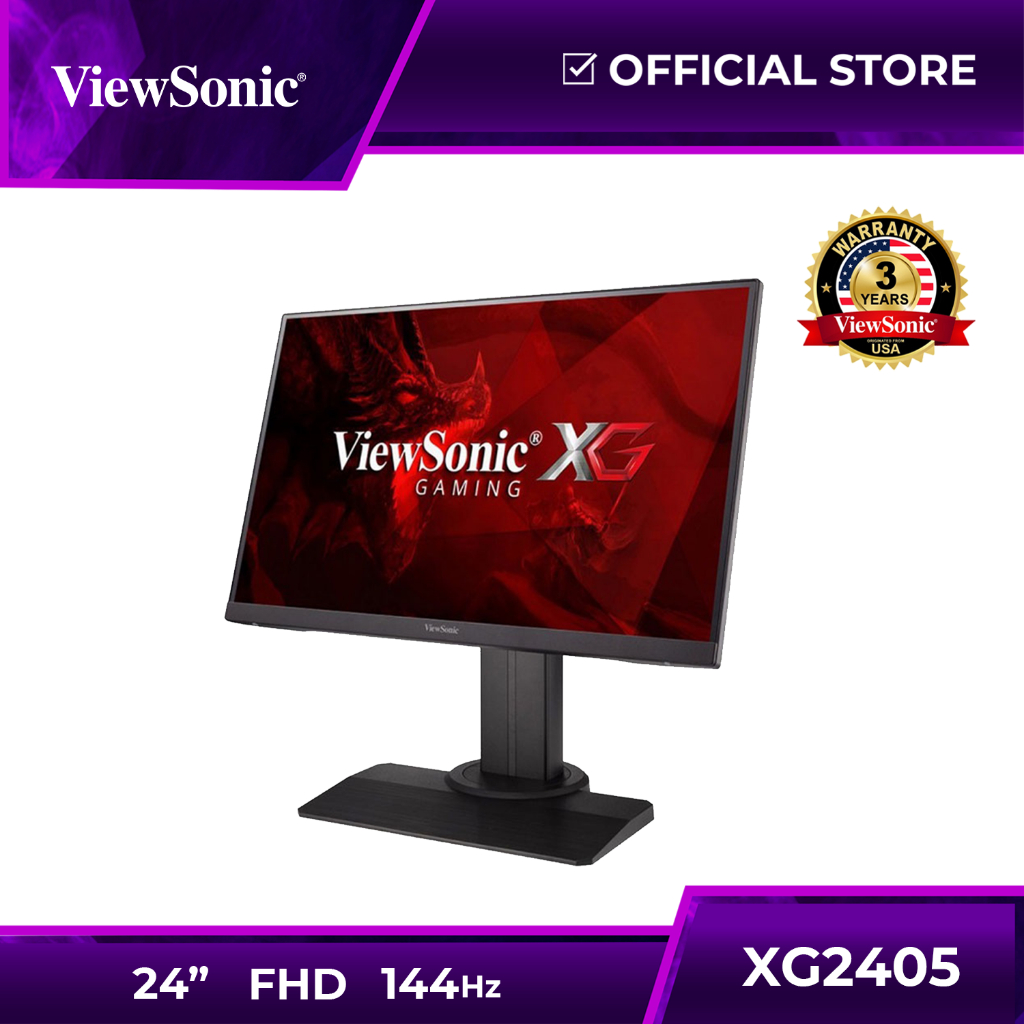 ViewSonic XG2405 24" FHD 1920 x 1080 144Hz IPS Technology Gaming ...