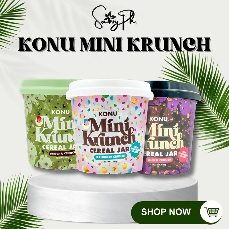 Konu Mini Krunch Cereal Jar Snack Chocolate Coated Snacks in a Jar Big ...