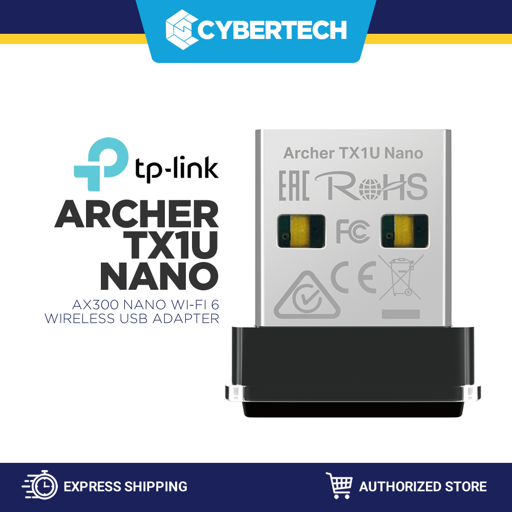 Cybertech TP-Link Archer TX1U Nano AX300 Nano Wi-Fi 6 Wireless USB Adapter | Shopee Philippines