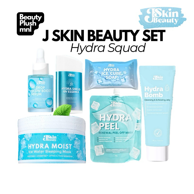 J SKIN BEAUTY Hydra Moist Hydrop Glow Boost Serum Hydra Shield UV ...