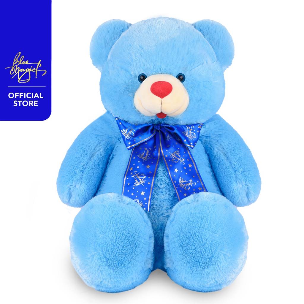 Blue Magic Stringbean, Jr. Xl Blue Bear Stuffed Toy (With Free Dust Bag ...
