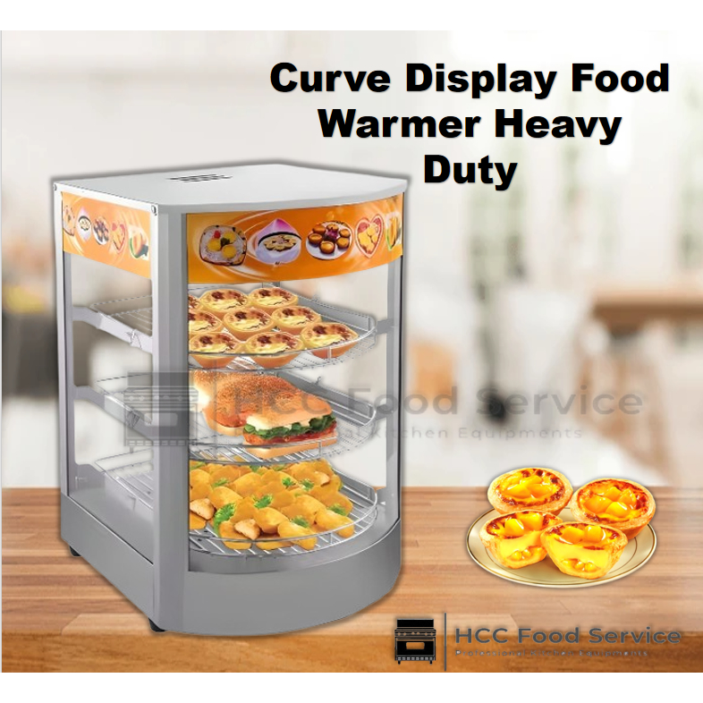 Curve Food Display Warmer Pizza, Fried, Pie Warmer Heavy Duty | Shopee ...