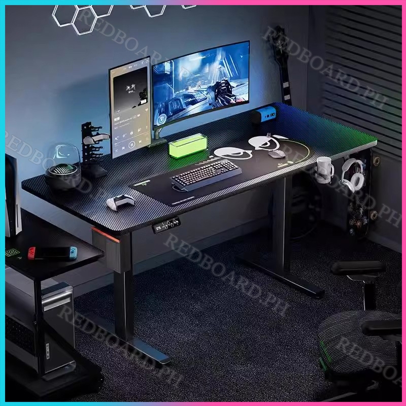 Gaming Desk Adjustable Matibay Frame & Anti-Sweat Top Solve Player Back ...