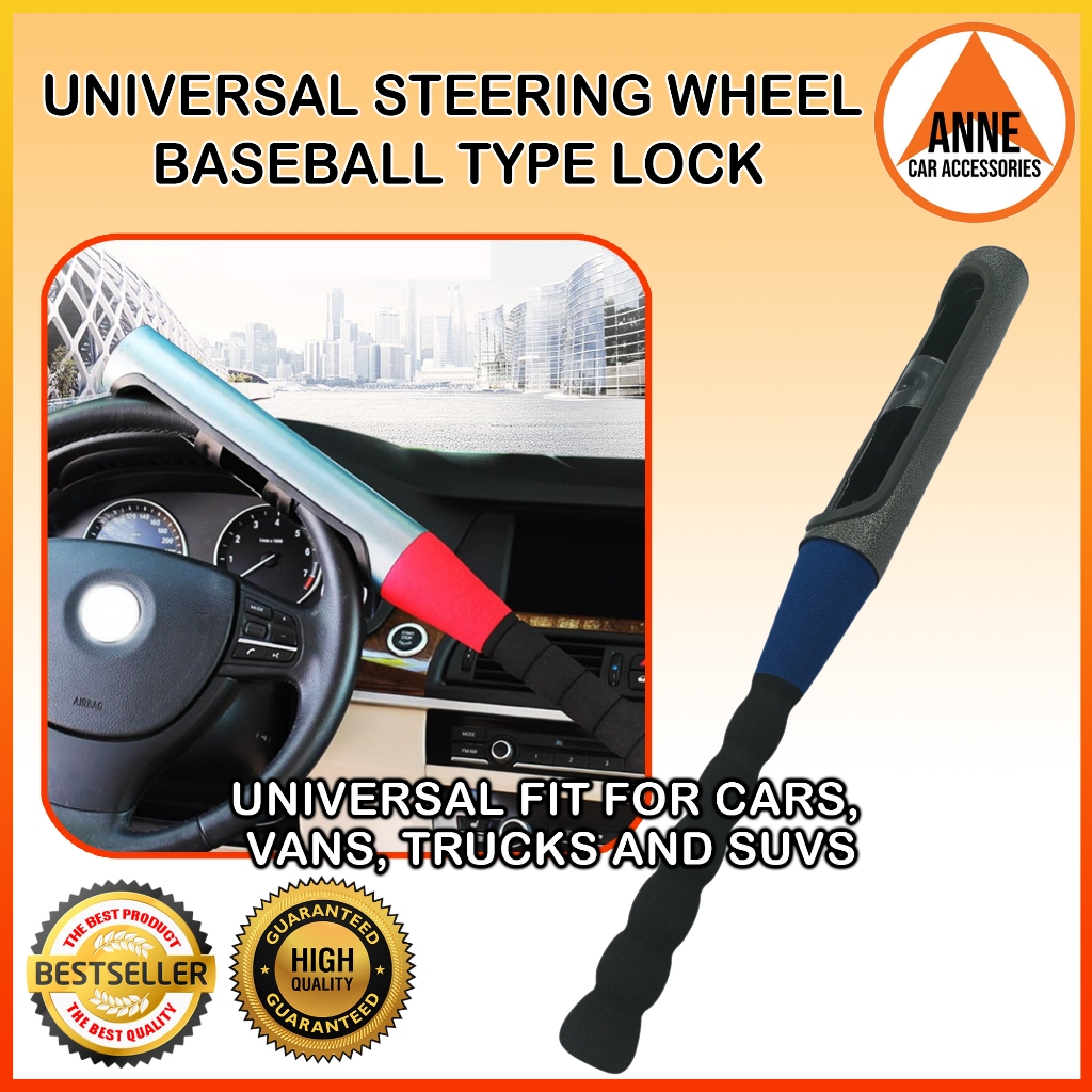 Baseball Bat Style /Security Device Anti - Theft Steering Wheel Lock ...