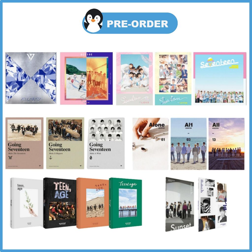 SEVENTEEN Album 17 Carat Boys Be First Love & Letter Repackage Going ...