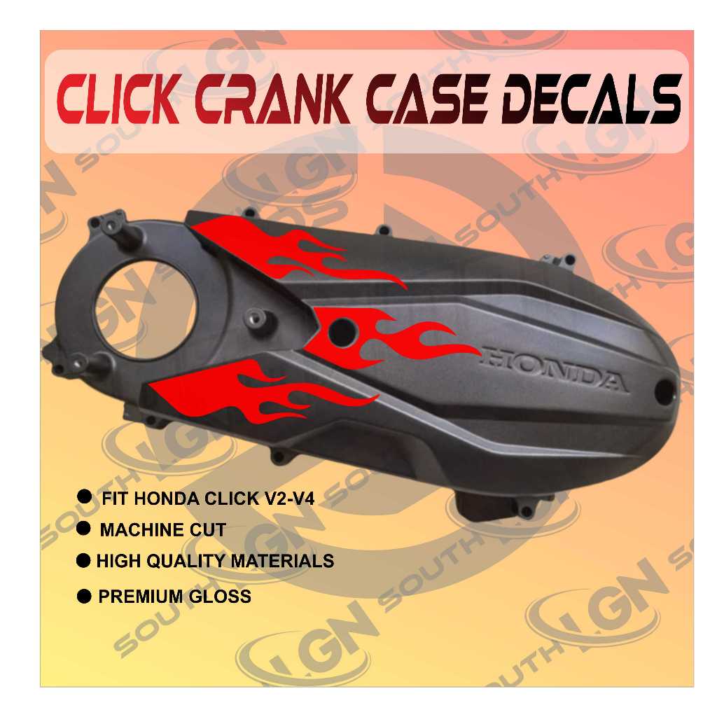 HONDA CLICK CVT CRANK CASE DECAL STICKER | Shopee Philippines