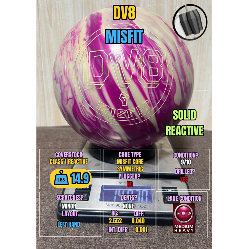 DV8 Bowling Ball (Used/Bnew) | Shopee Philippines