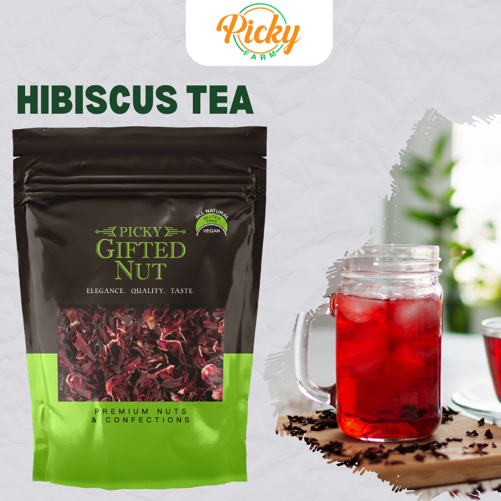 Hibiscus Tea, 50g to 250g — Premium Dried Flowers, Naturally Tart & Refreshing Herbal Tea ...