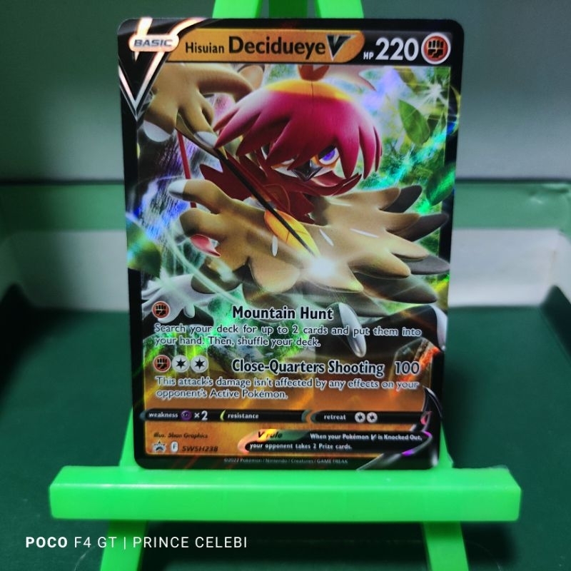 Pokemon TCG - Hisuian Decidueye V | Shopee Philippines