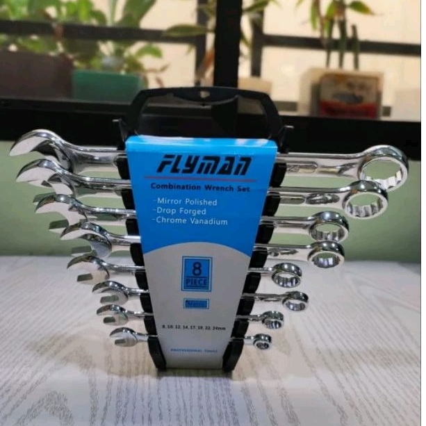 FLYMAN COMBINATION WRENCH 8PCS 8MM TO 24MM | Shopee Philippines