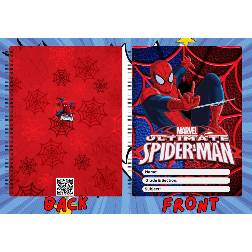 SPIDERMAN NOTEBOOK A5 DOUBLE LOOP WIRE | Shopee Philippines